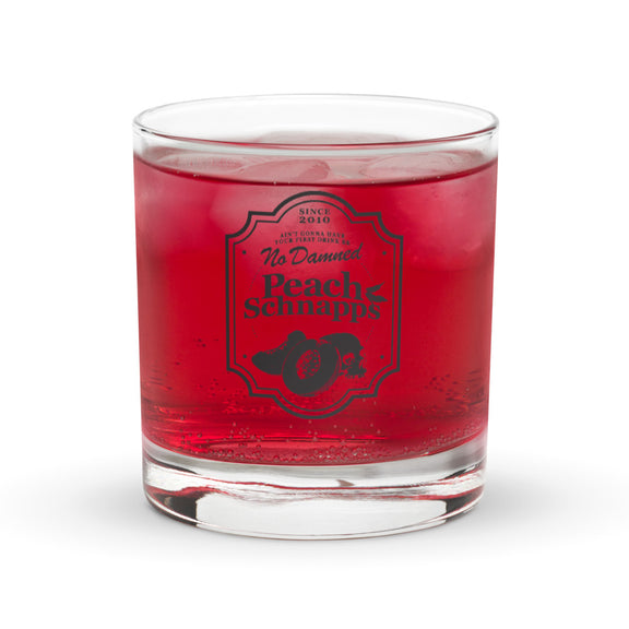 The Walking Dead Rocks Glass 15th Anniversary Peach Schnapps