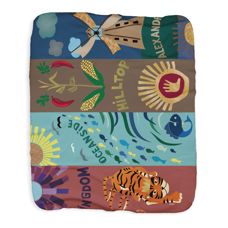 The Walking Dead Community Flag Sherpa Blanket – The Walking Dead Shop